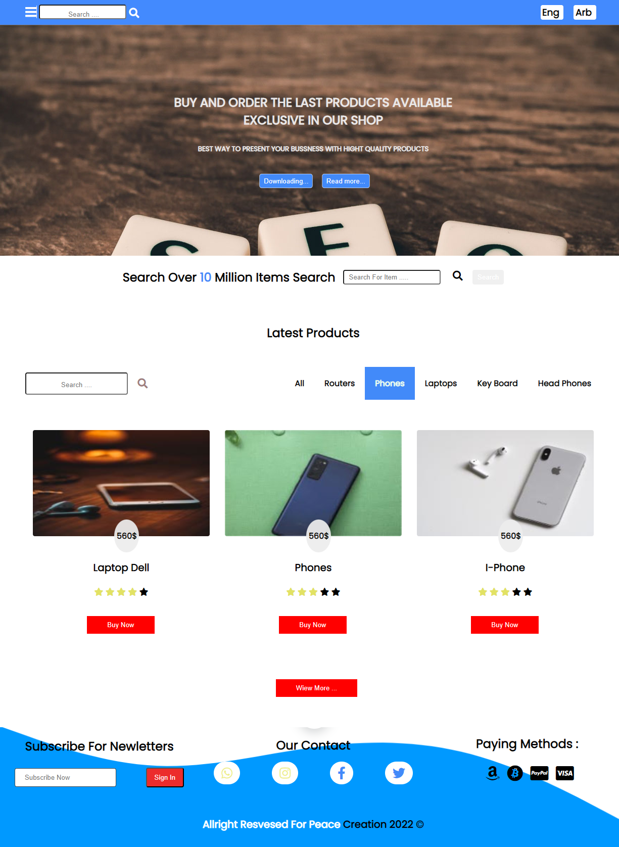 GitHub - PeaceCreation/Onlineshop: Online-shop to Sell Products