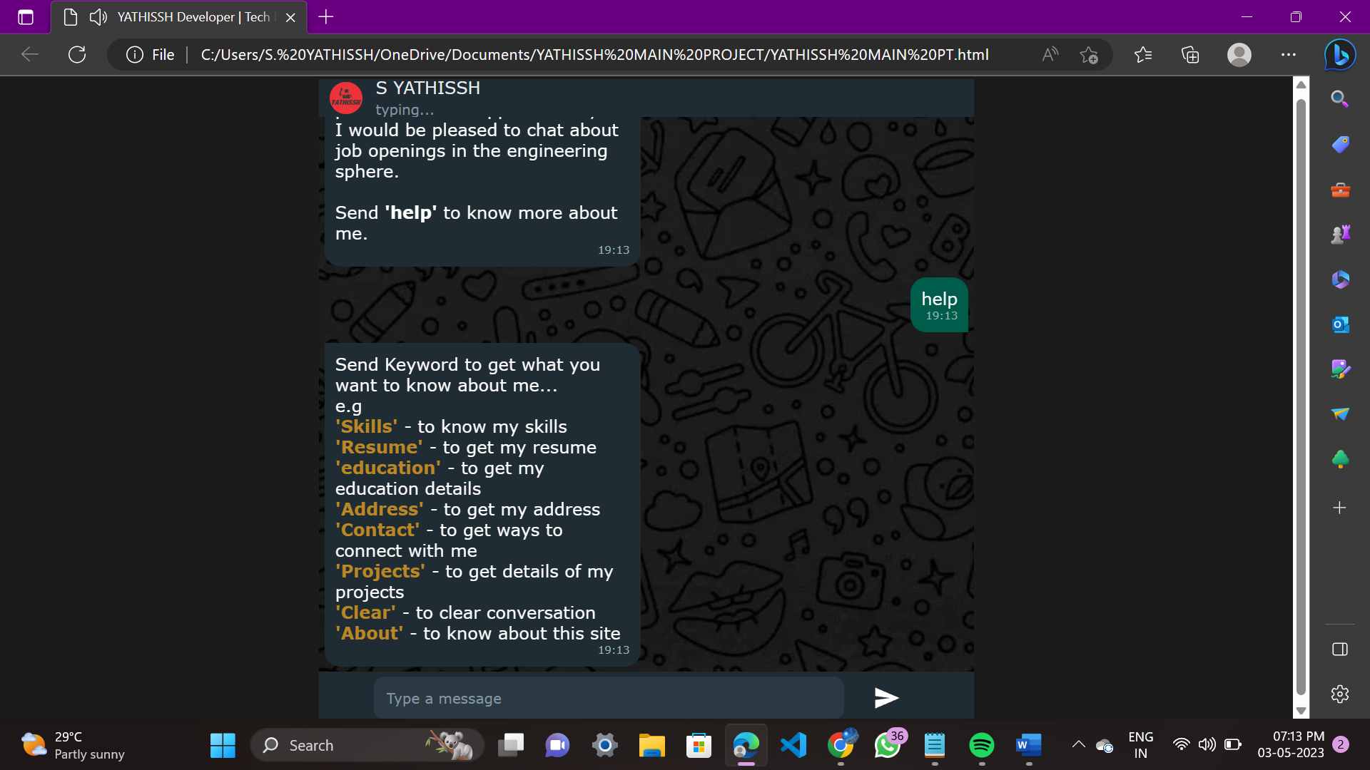 GitHub - YATHISSH/ADVANCED-PORTFOLIO-WhatsApp-chatbot-design-: My ...