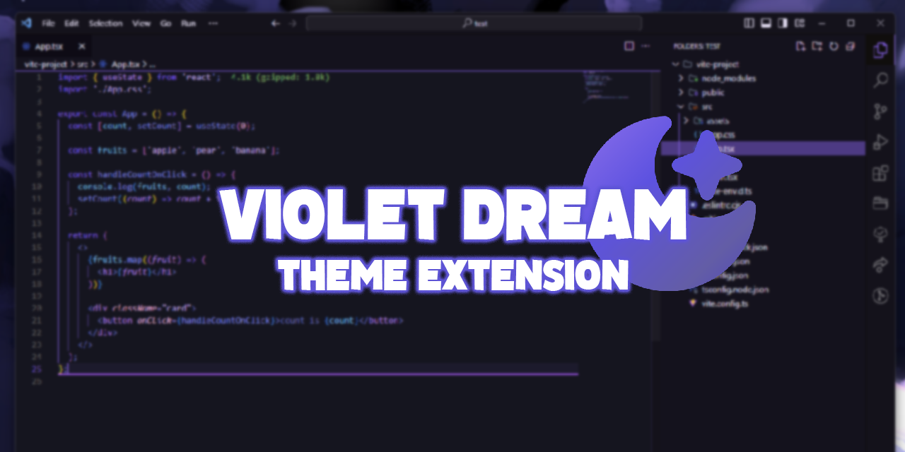 GitHub - AlexandreFPGoncalves/violet-dream: A soothing and serene color extension design to ...