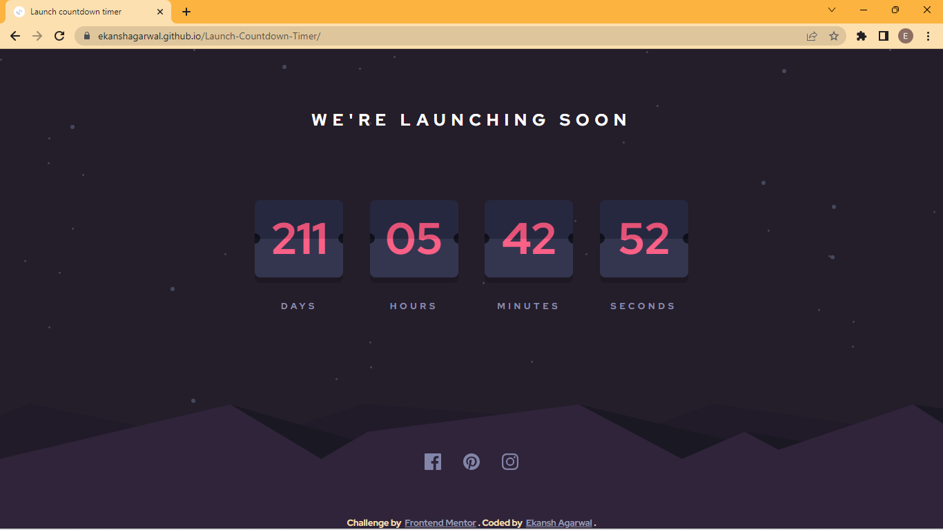 Github Ekanshagarwallaunch Countdown Timer 