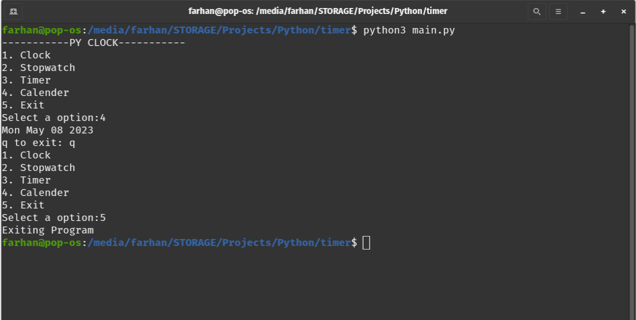 GitHub - Ozonised/PY-Time: Python based console time application