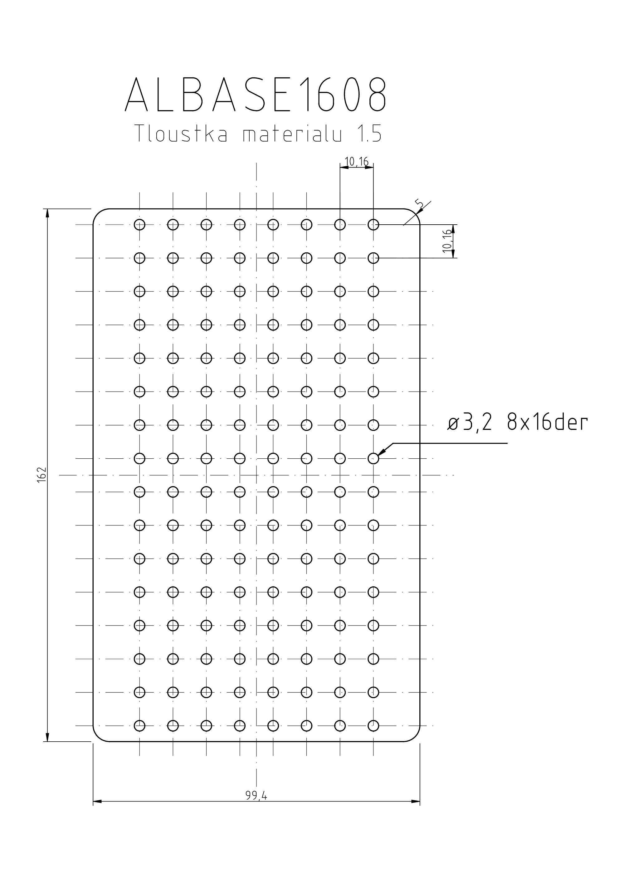 GitHub - mlab-modules/ALBASE1608: This base board has size 16x08 holes ...