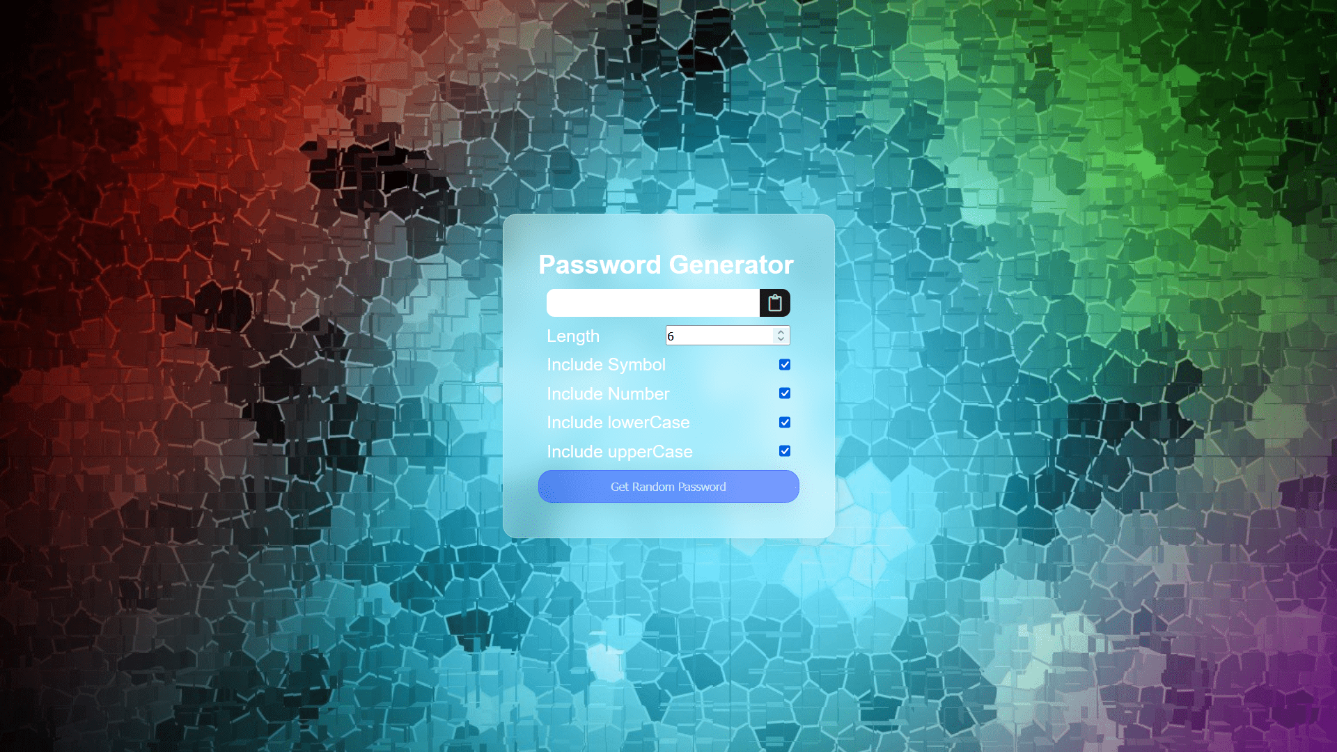 GitHub - MayurSarkar/random-password-generator