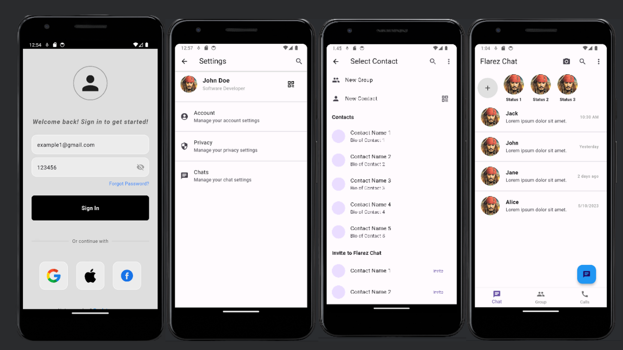 GitHub - muhammad-fiaz/flarezchat: Flarez Chat: Modern messaging app in development. Intuitive ...