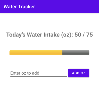 GitHub - JacobKerames/water-intake-tracker: Android application designed to help users monitor ...