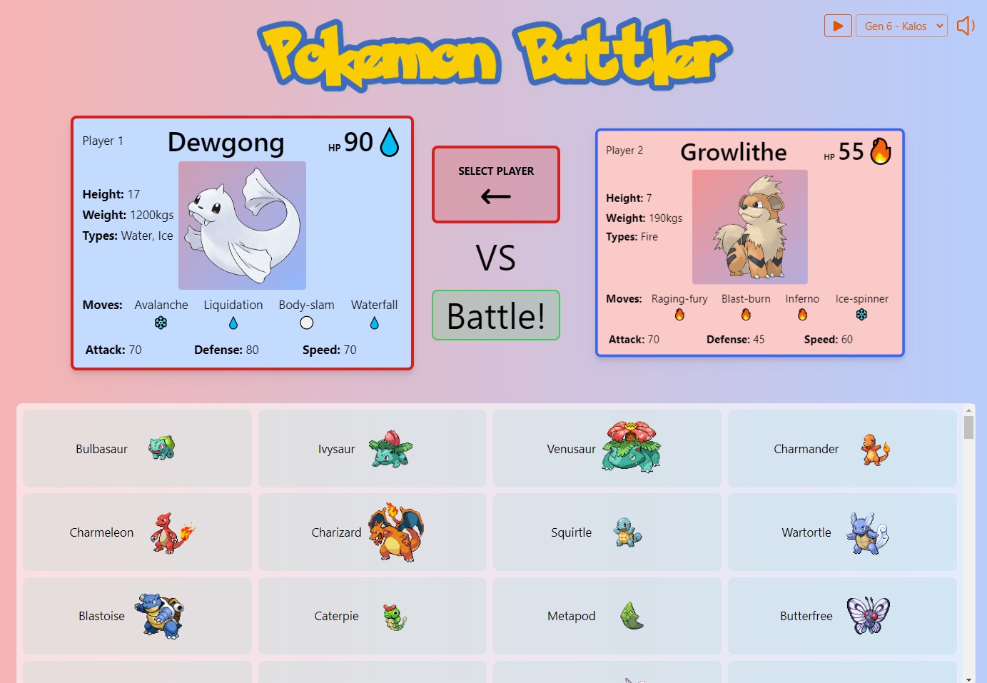 GitHub - Pokemon-Battler/pokemon-battler: A cheeky Pokemon Battle game ...