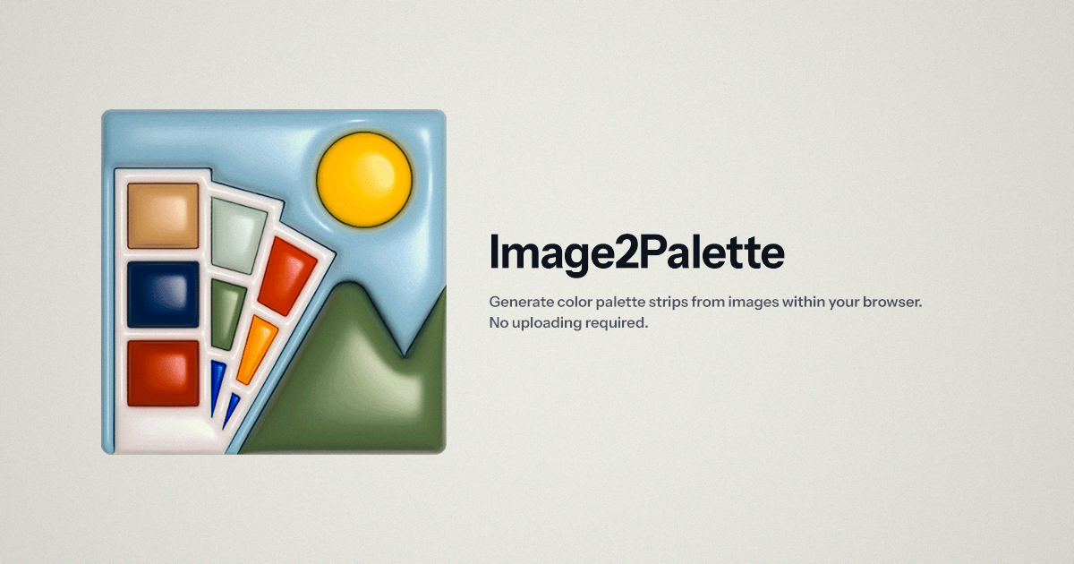 GitHub - kidkwazine/Image2Palette: Web app that generates color ...