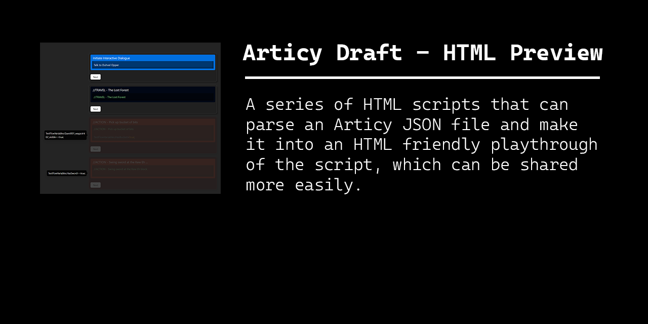 GitHub - chad-ld/articy-webpreview: Articy Final Draft Web Preview Code