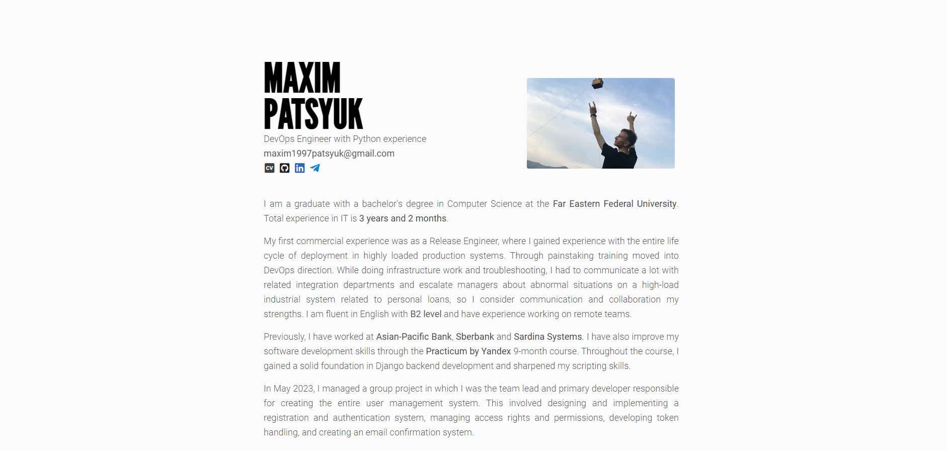 GitHub - maxuver/maxuver.github.io: My DevOps Portfolio