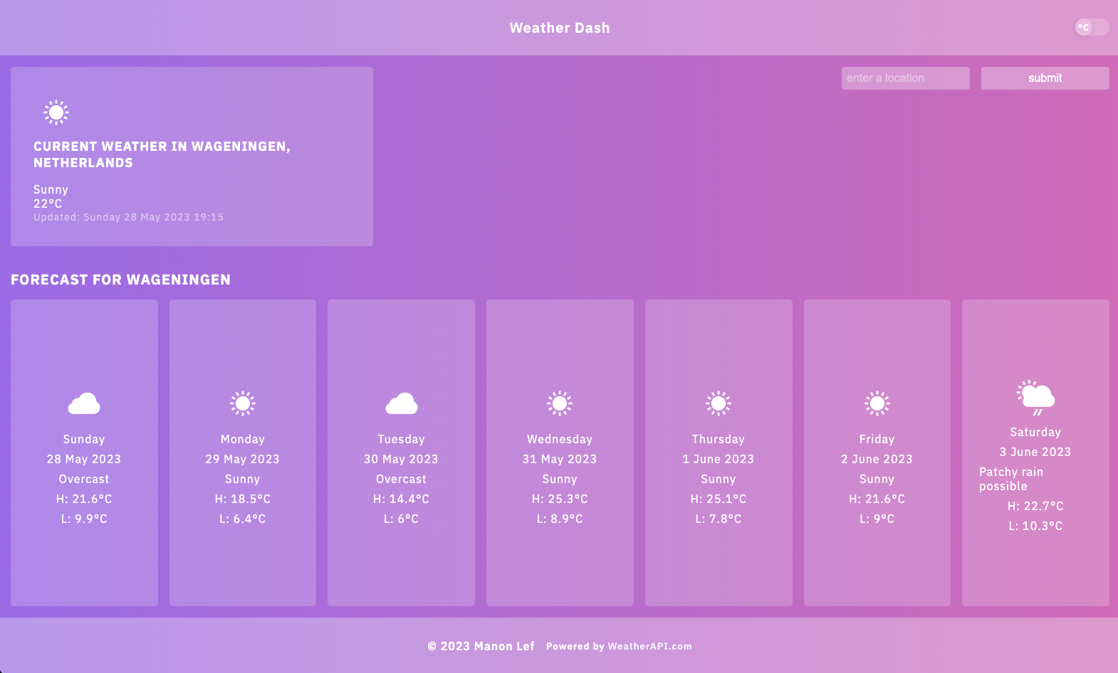 GitHub - ManonLef/weather-app: Weather app featuring the WeatherAPI