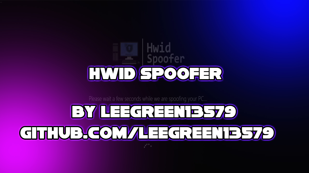 GitHub - leegreen13579/Tsunami_Spoof: ️ The HWID spoofer, which is also known as HWID changer ...