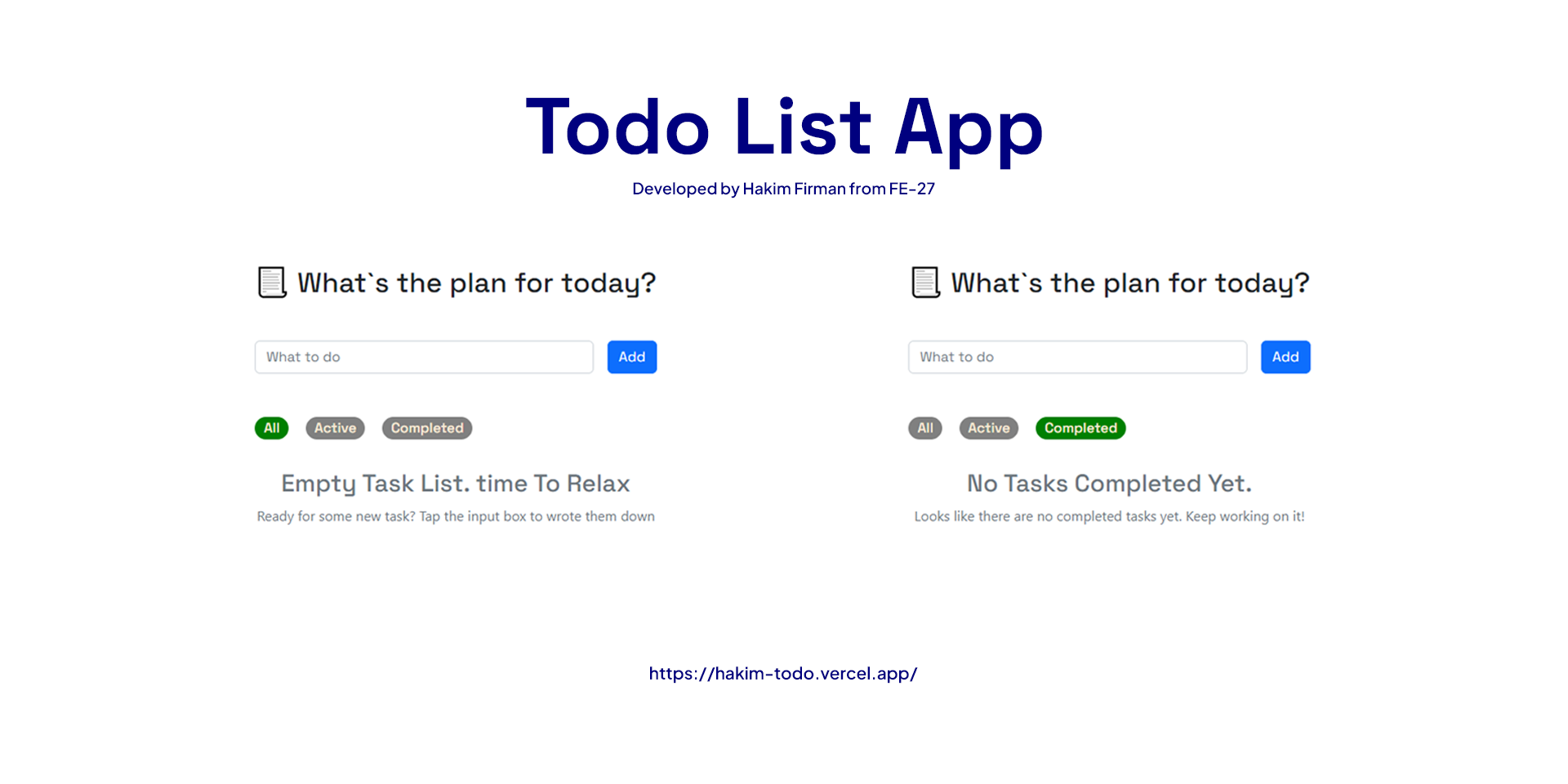 Github Helloworld Hkmtpa Todolistapp Aplikasi Todolist Sederhana Yang Menggunakan React