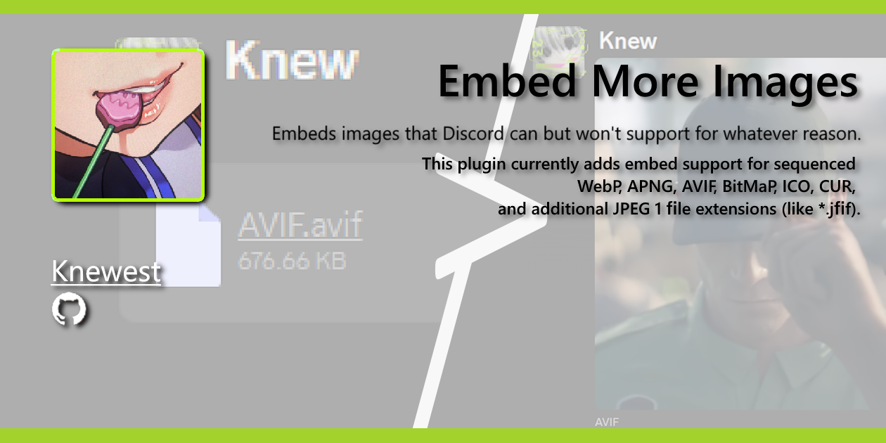 GitHub - Knewest/embed-more-images: Embeds images that Discord can but won't support for ...