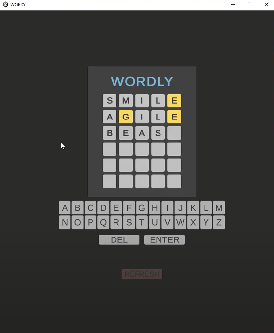 GitHub - raikustar/project-wordly: A clone of Wordle in unity with C#