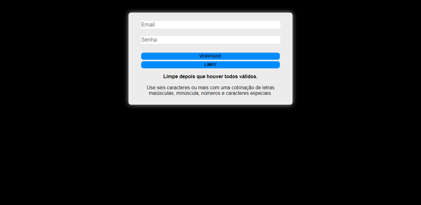 GitHub - CaioSantos00/Validador-de-Email-e-senha: Não responsivo