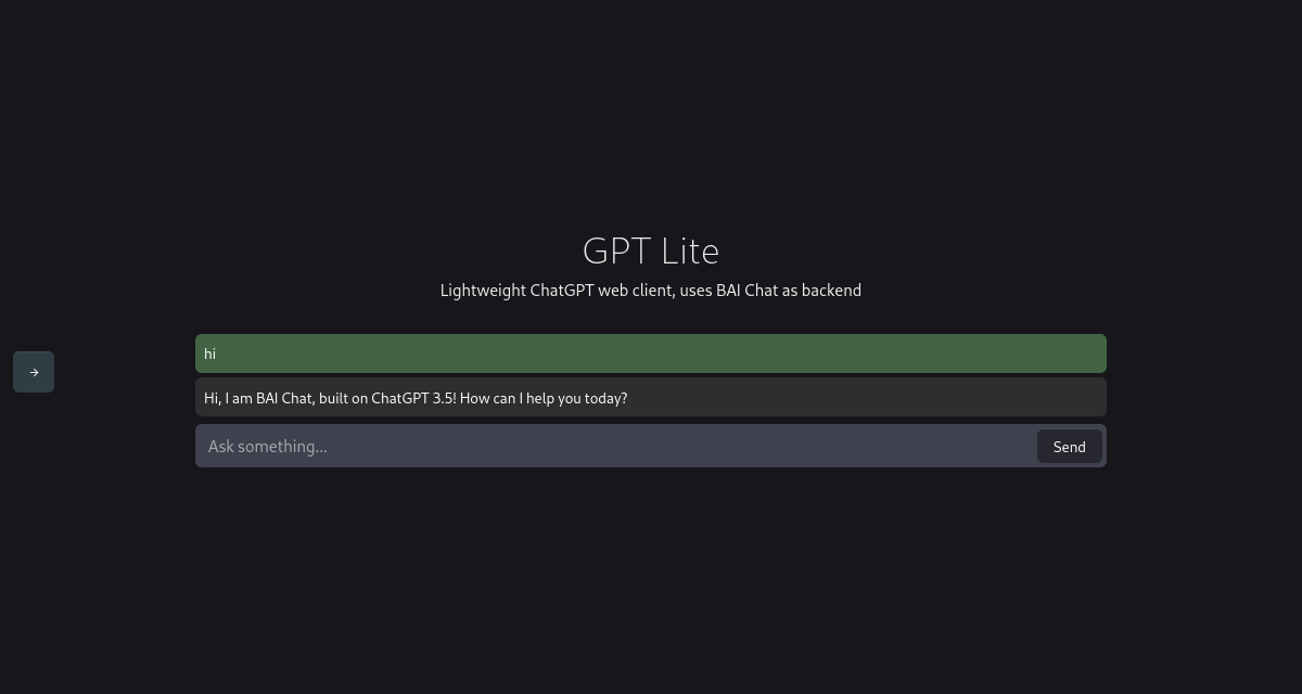 GitHub - MDP43140/LiteGPT: Lightweight ChatGPT web client, inspired by tgpt