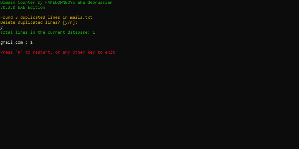 Github Ibenji Email Domain Sorter Counter This Py Exe Script Counts And Sorts Emails By