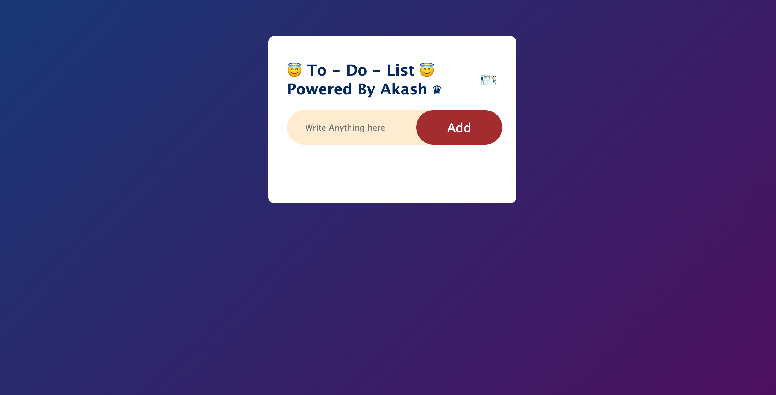 GitHub - Akashgupta-webdev/To-Do-List