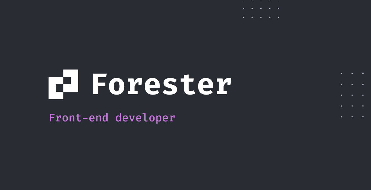 GitHub - alone025/forester: Welcome 👋 It's personal port of me :) but it doesnt end it i need ...