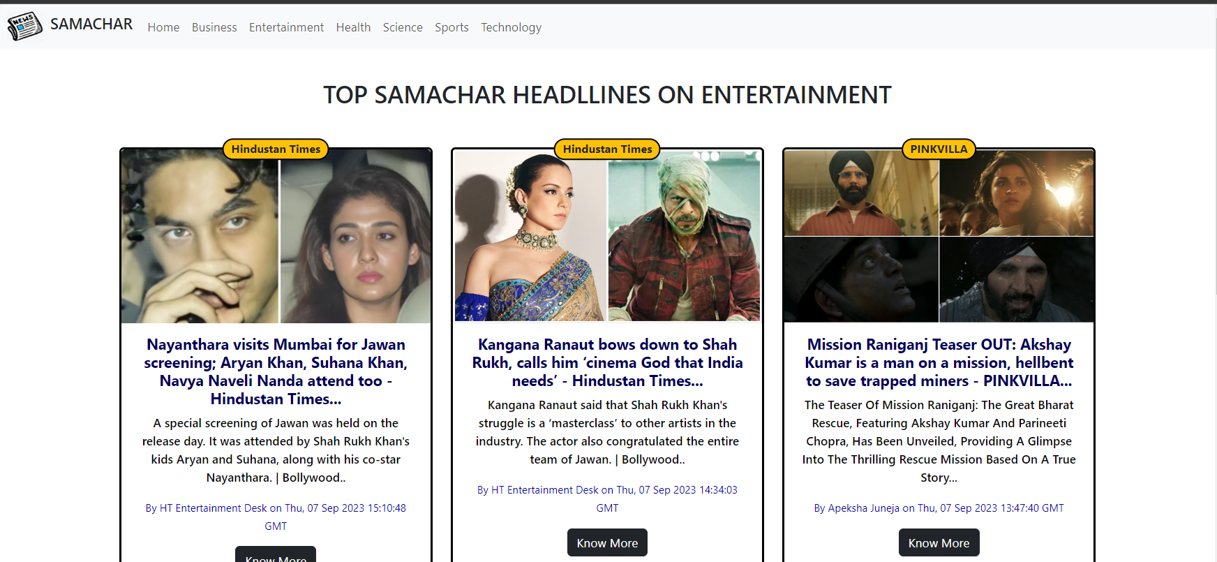 GitHub - Hdewani/news-app: The React News App is application developed using the News API ...