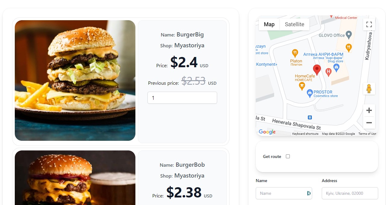 GitHub - vlasiuk-anatolii/delivery-app: The application allows you to choose a store and order ...
