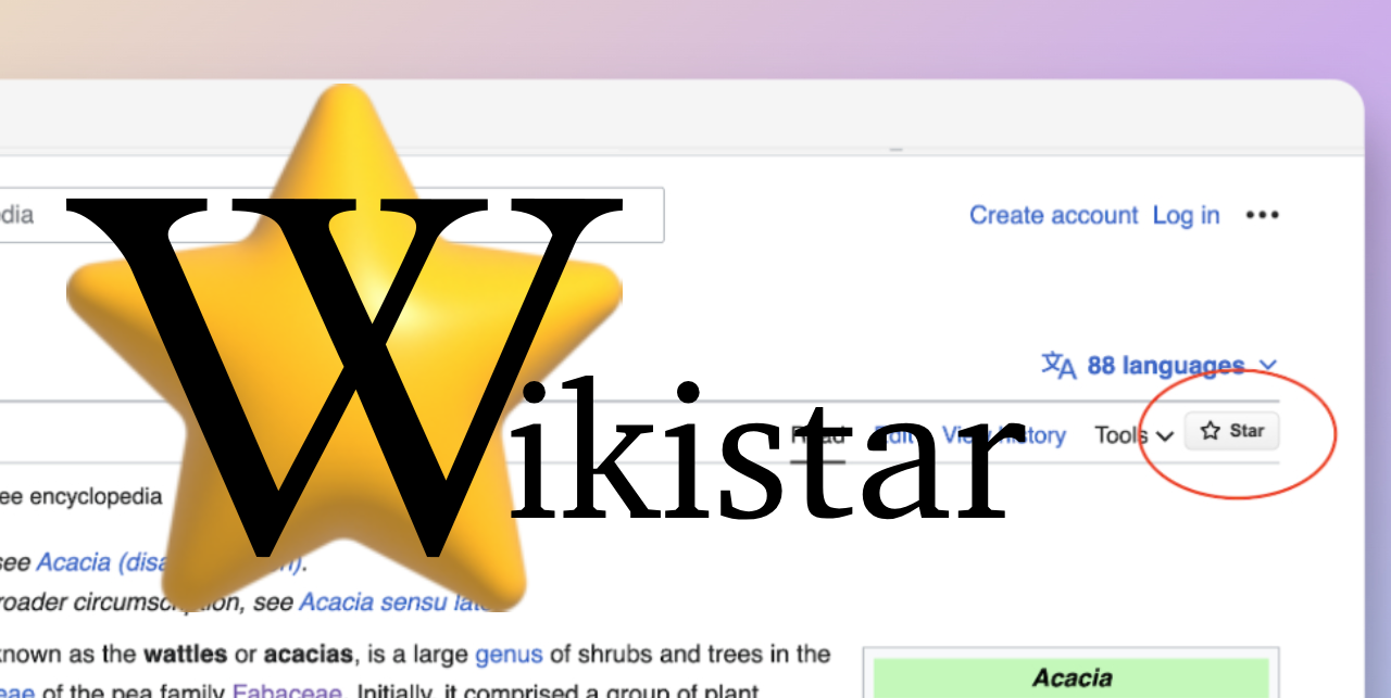 GitHub - SinaKhalili/wikistar: a chrome extension that lets you "star" ⭐ wikipedia pages like ...