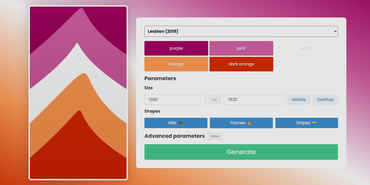 Github Muffincodepride Bg Using The Pride Flag Api Generates Pride 6227