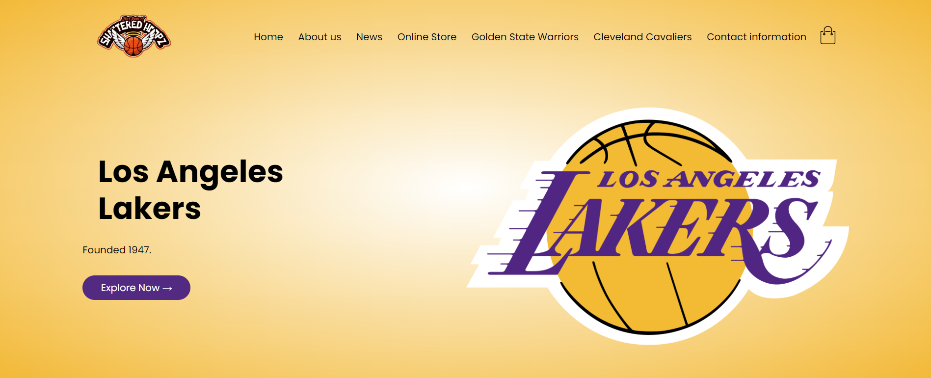 GitHub - Harsh-0214/Lakers-Merchandise-Website: Custom website made to resemble a redesign of ...