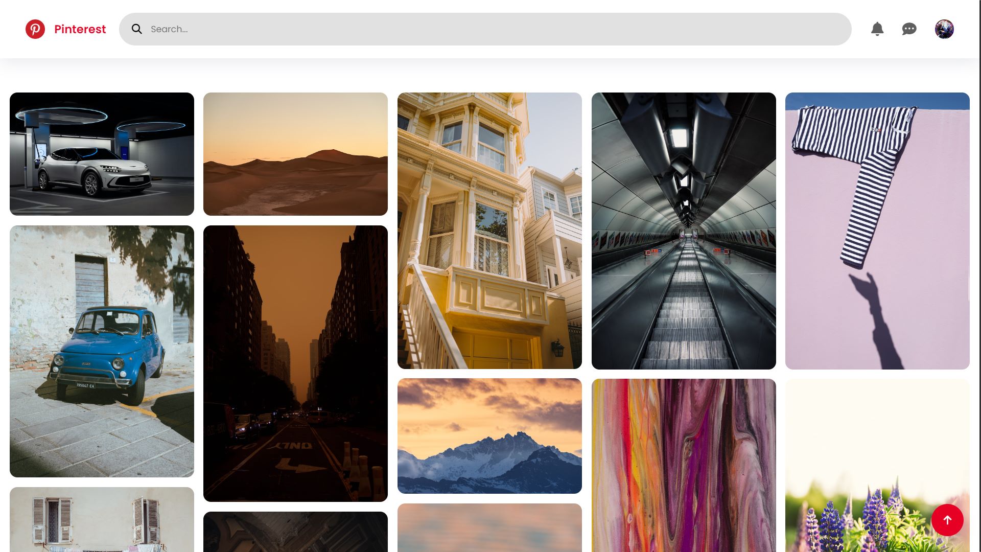 Github Codebugs70pinterest Clone Create Simple Pinterest Clone Web With Htmlsassjs Api 