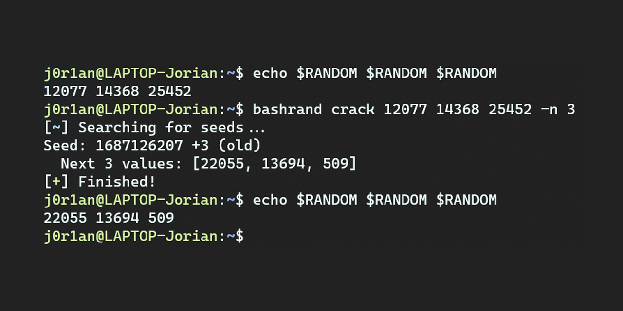 Github Jorianwoltjerbashrandomcracker Crack Bashs Random Variable To Get The Internal Seed