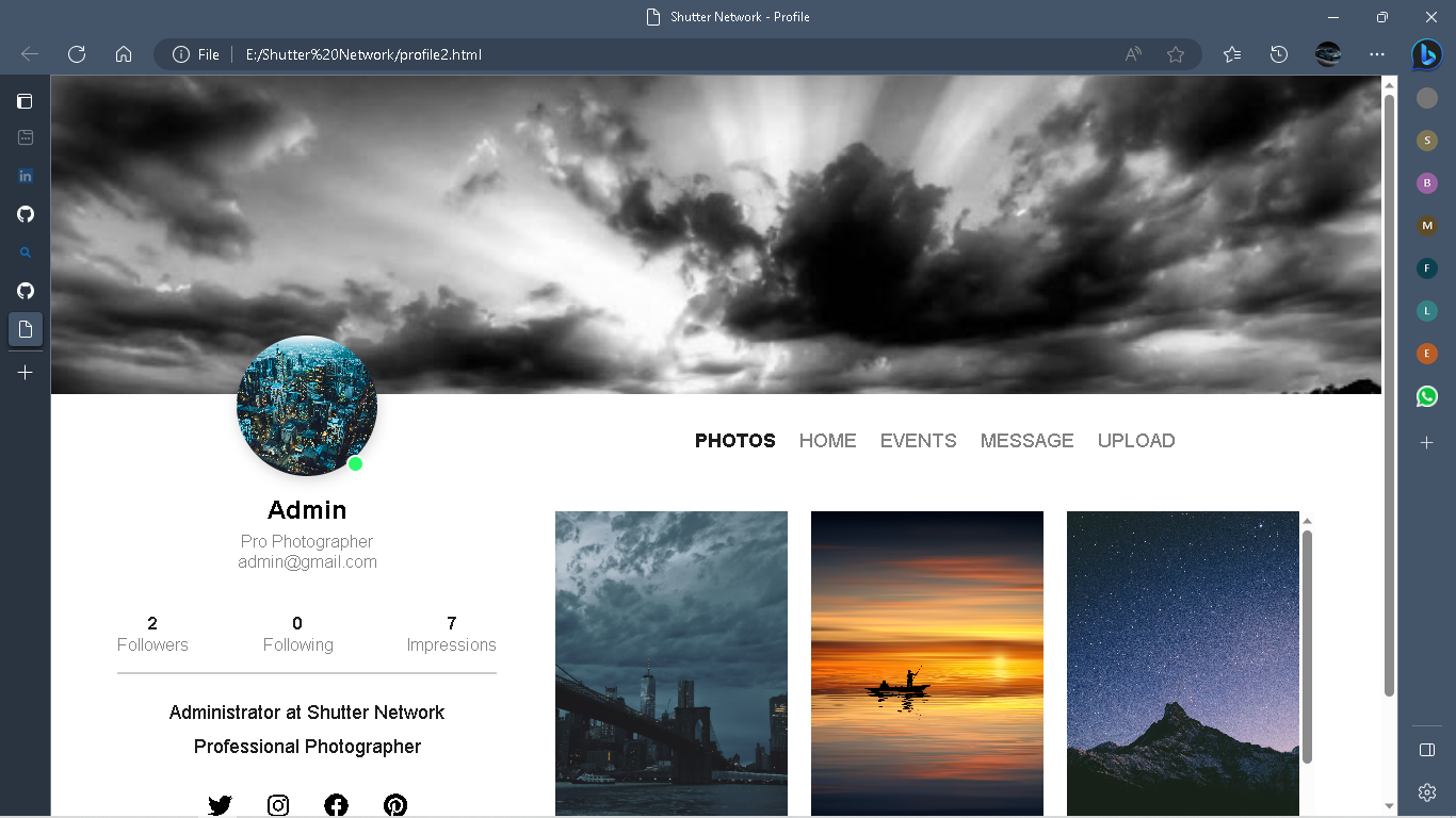 GitHub - SRIVATHSAN-R-S/Shutter-Network: Photography Community