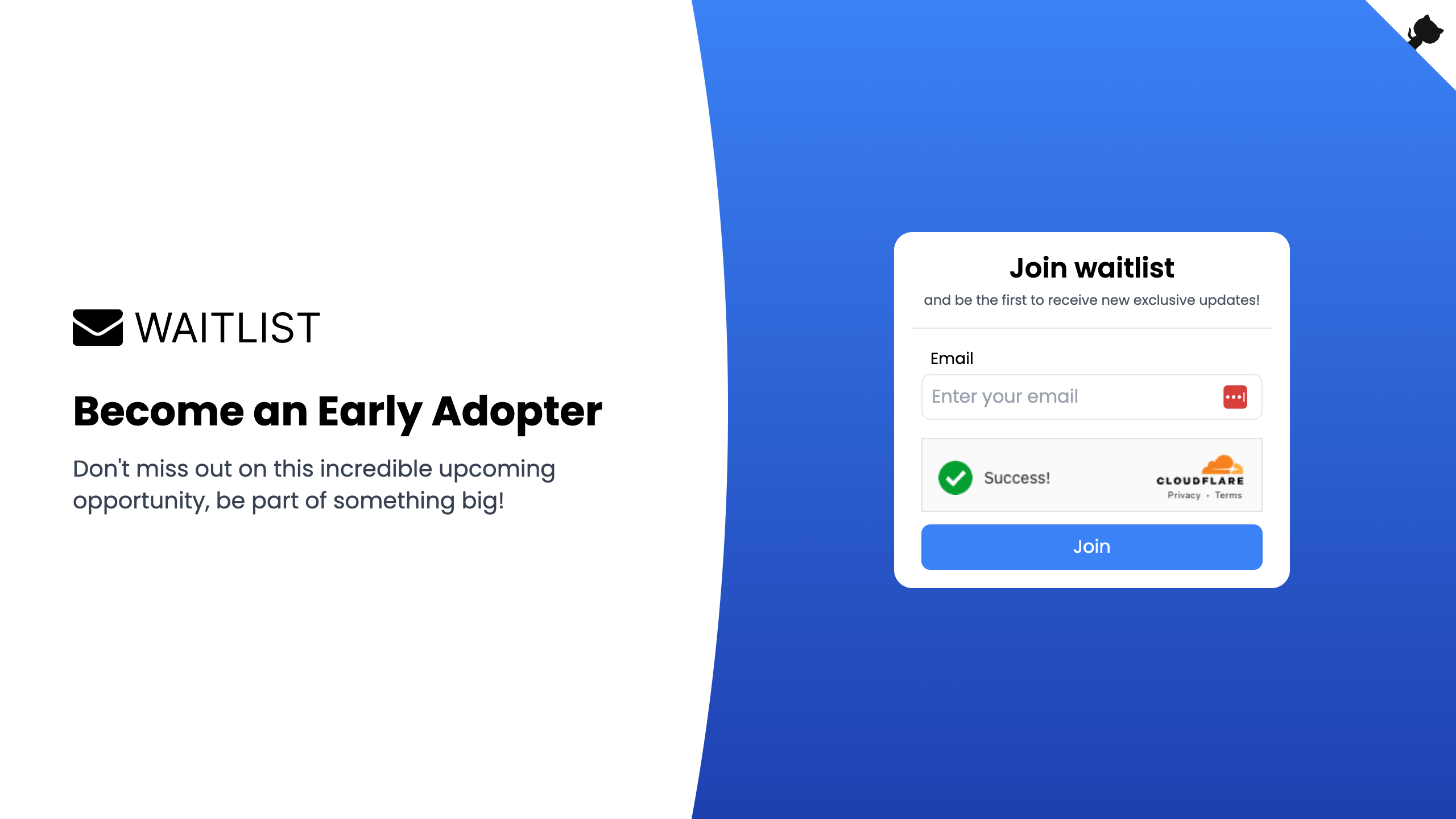 GitHub - Vetrovec/cloudflare-waitlist: Easily customizable waitlist for Cloudflare Pages