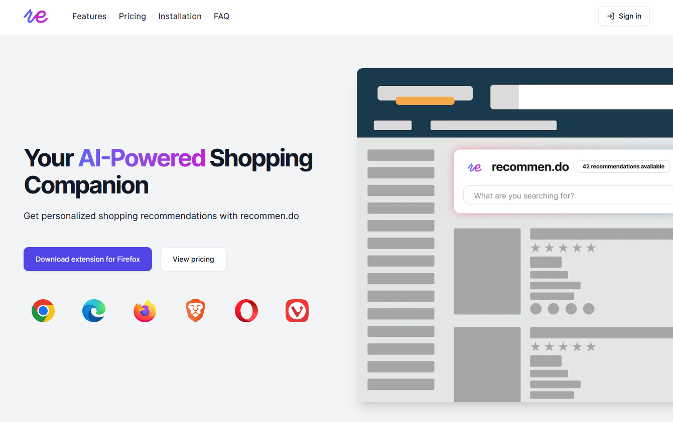 GitHub - alexbacanu/recommen.do: 🛍️ Get shopping recommendations on Amazon, Newegg or Ebay ...