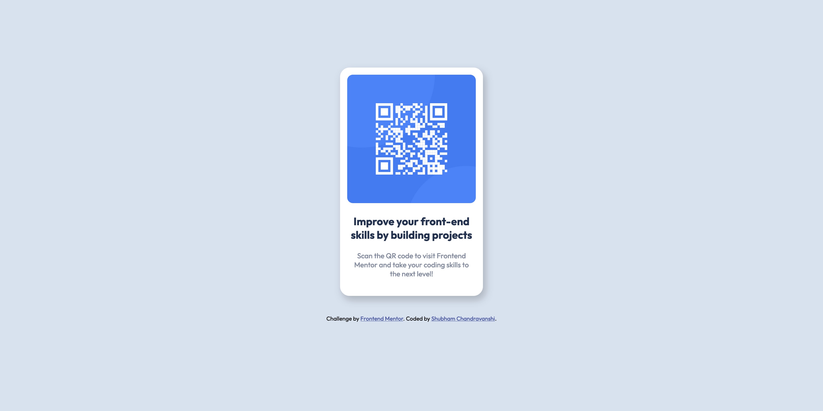 Github Shubhamcweb Qrcode Card Frontend Design In This Repo I Have