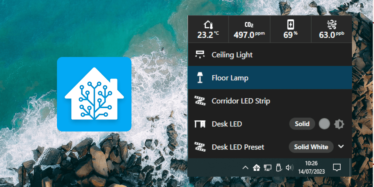GitHub - PascalLuginbuehl/home-assistant-tray-menu: An app to interact with Home Assistant in ...
