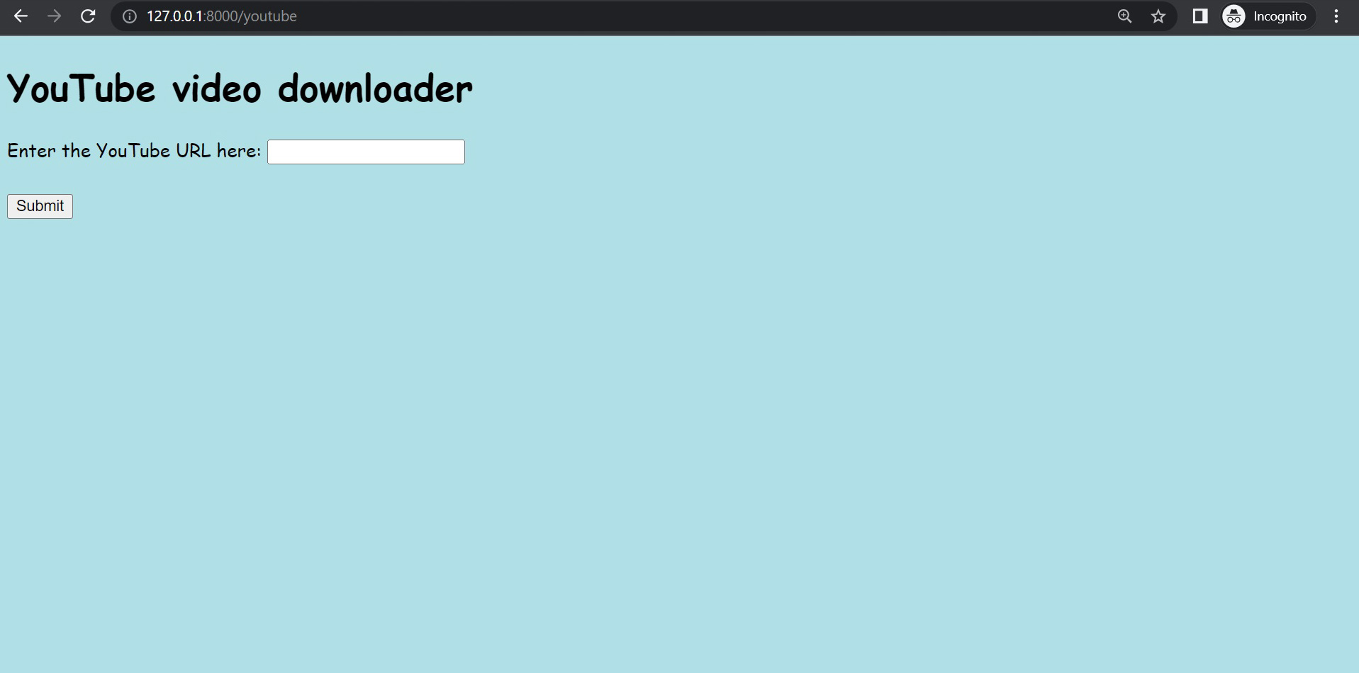 GitHub - ChristianAmungwa/youtube-video-downloader