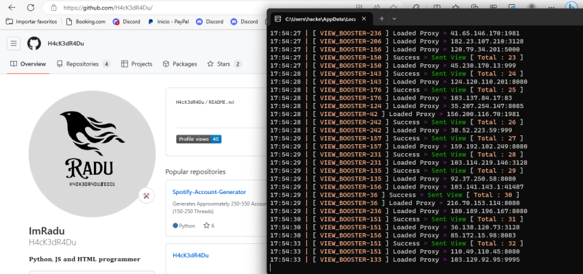 Github H4ck3dr4du Github Profile View Booster The Best 𝗣𝗿𝗼𝗳𝗶𝗹𝗲 𝗩𝗶𝗲𝘄 𝗕𝗼𝗼𝘀𝘁𝗲𝗿 On Github With