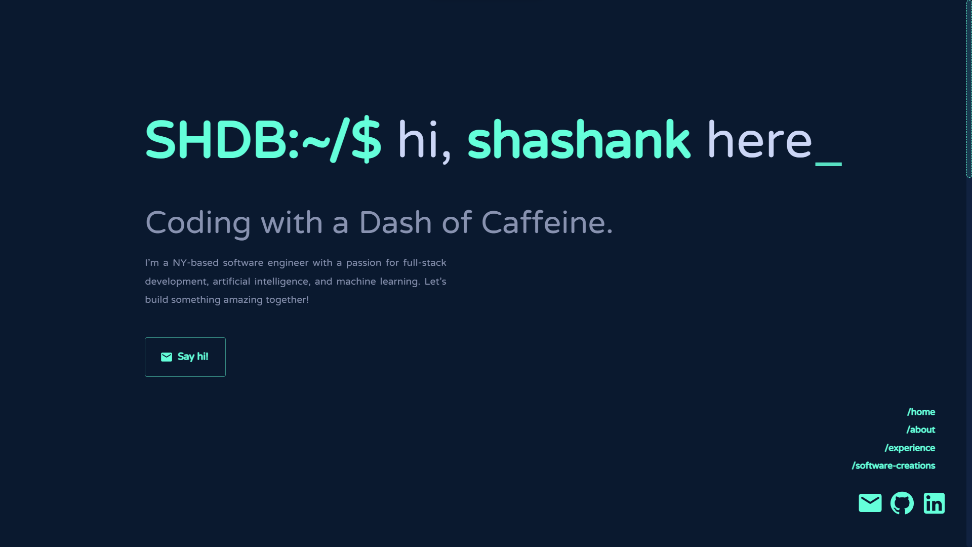 GitHub - shashankdatta/portfolio: Newest release of my personal website https://shashankdb.com.