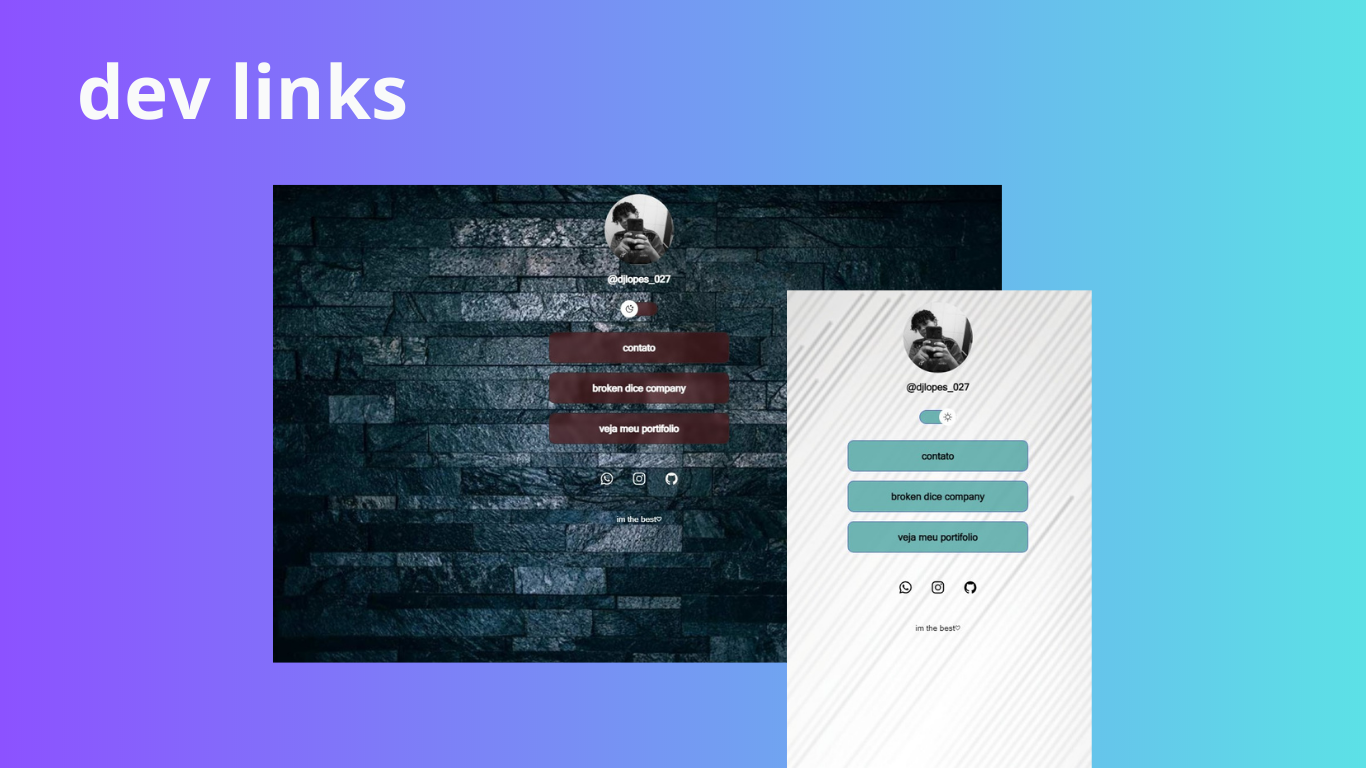 GitHub - djlopes-dev/devlinks: pagina de links de redirecionamento para redes sociais