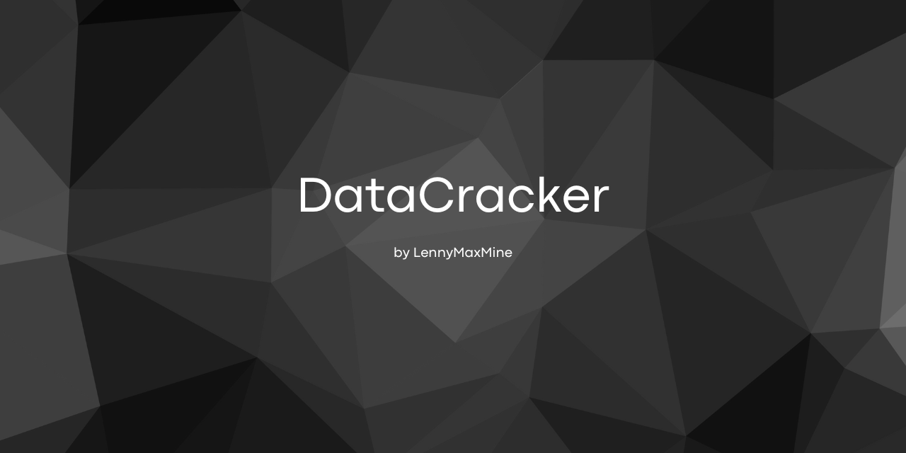 Github Lennymaxminedatacracker Beta Datacracker A Python Script