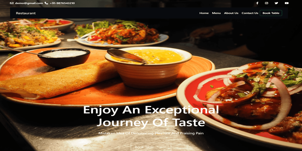 GitHub - rishabhtak/restaurant-sample: Restaurant Website built with ...