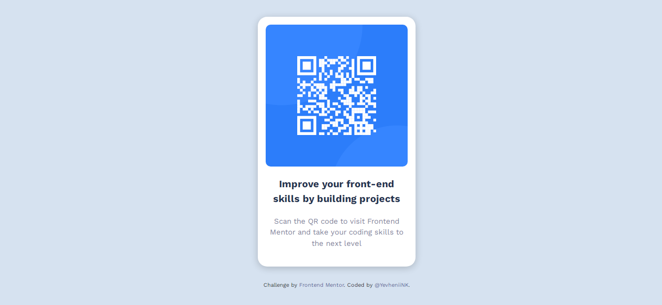 GitHub - YevheniiNK/Frontend-Mentor-QR-code-component GitHub - YevheniiNK/Frontend-Mentor-QR-code-component