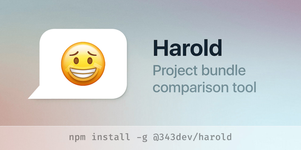 GitHub - 343dev/harold: Compares frontend project bundles
