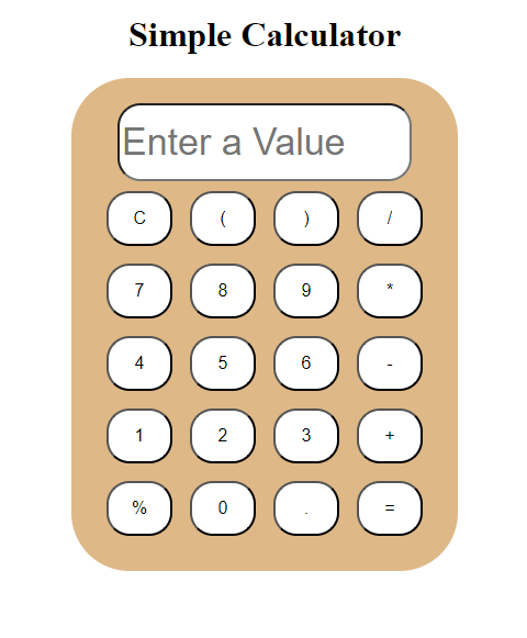 GitHub - Ayusharma98/Simple-Calculator: Simple calculator using HTML ...