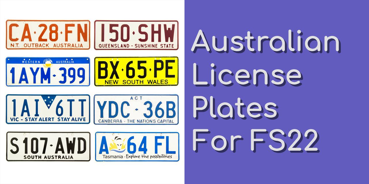 GitHub - DazzaJay/FS22-Australian-License-Plates: Australian License ...