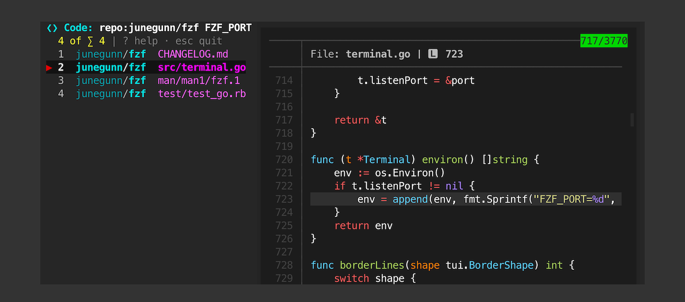 GitHub - LangLangBart/gh-find-code: GitHub code searching with 'fzf'