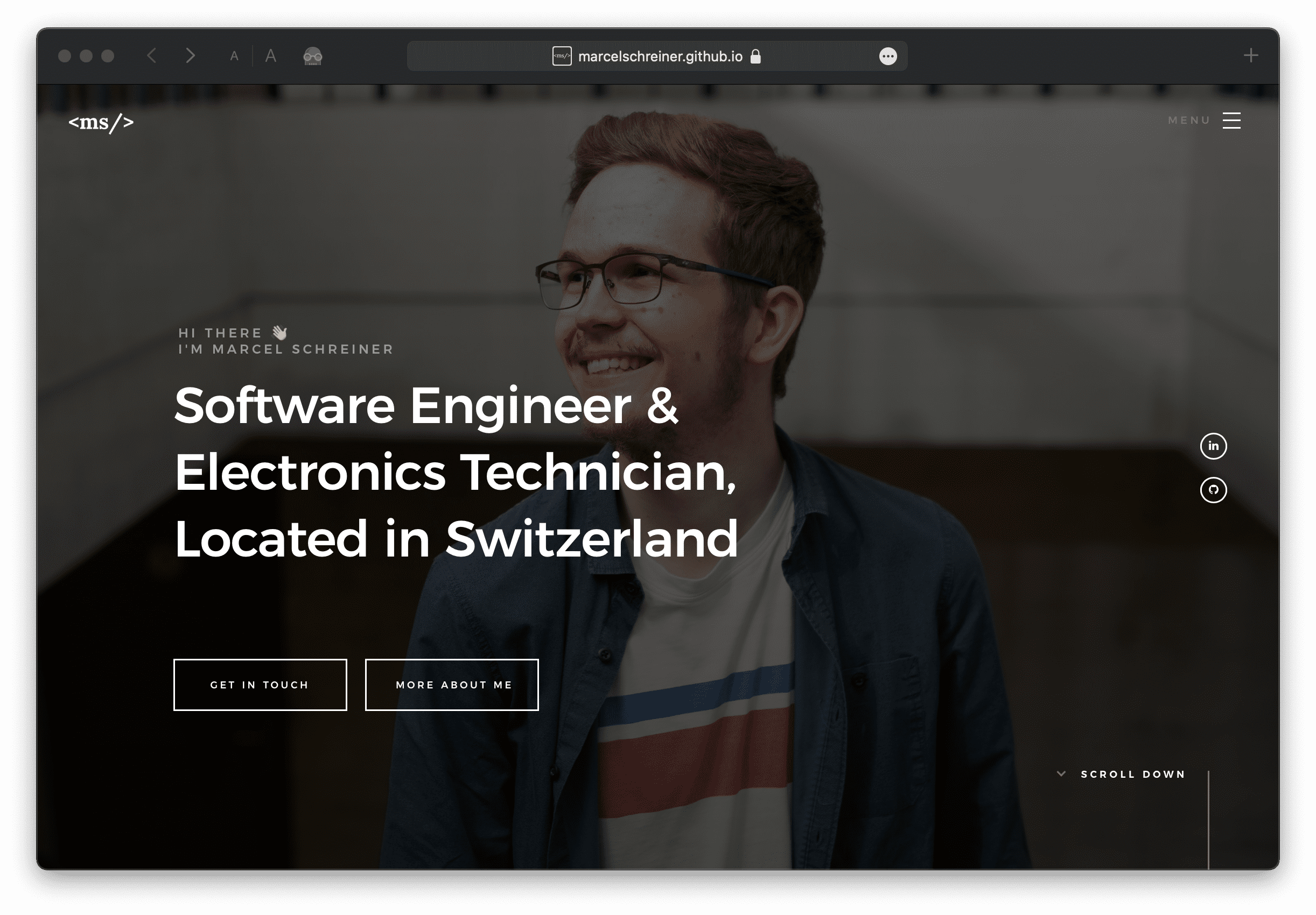 GitHub - marcelschreiner/marcelschreiner.github.io: Personal webpage of Marcel Schreiner