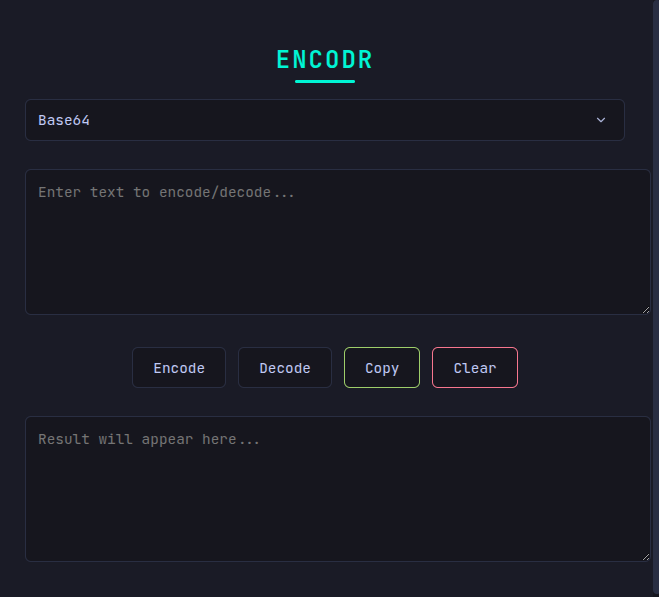 GitHub - kOaDT/encodr: A Chrome extension that provides a comprehensive suite of encoding ...