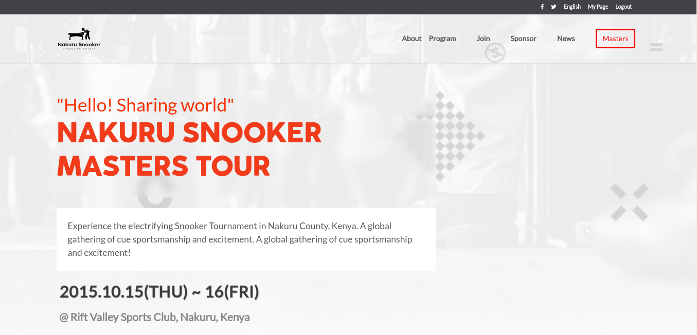 GitHub - egichuhis/nakuru-snooker-tour: Module 1: Capstone project