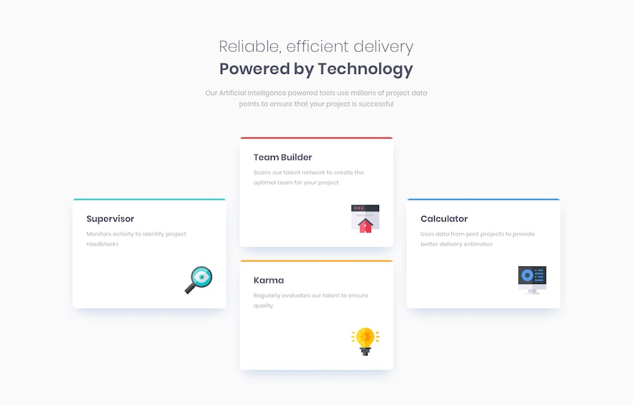 GitHub - StevenRX78/Four-Card-Feature-Section: A Frontend Mentor challenge.